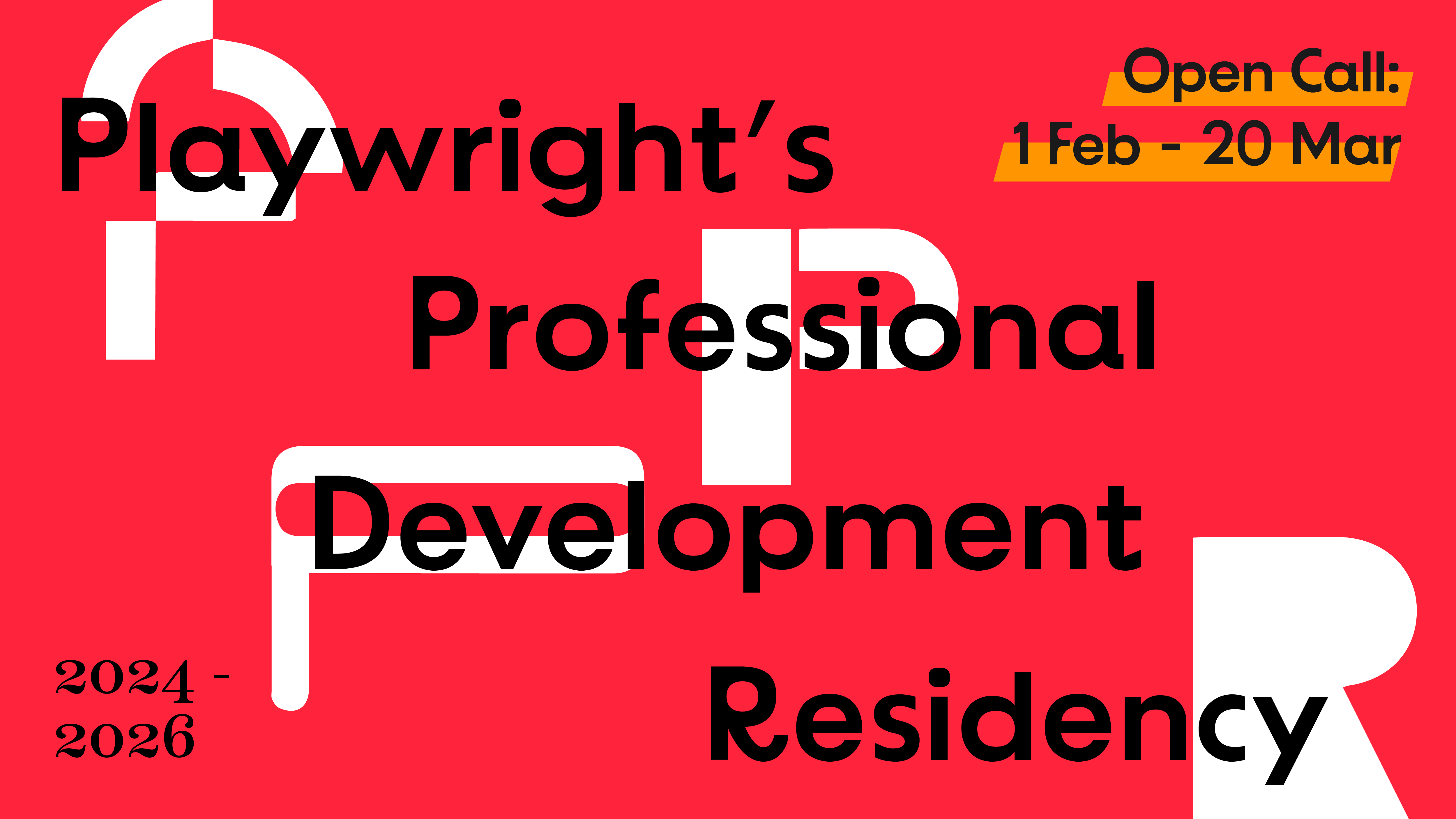 Playwright's Professional Development Residency 2024 - 2026 | Centre 42